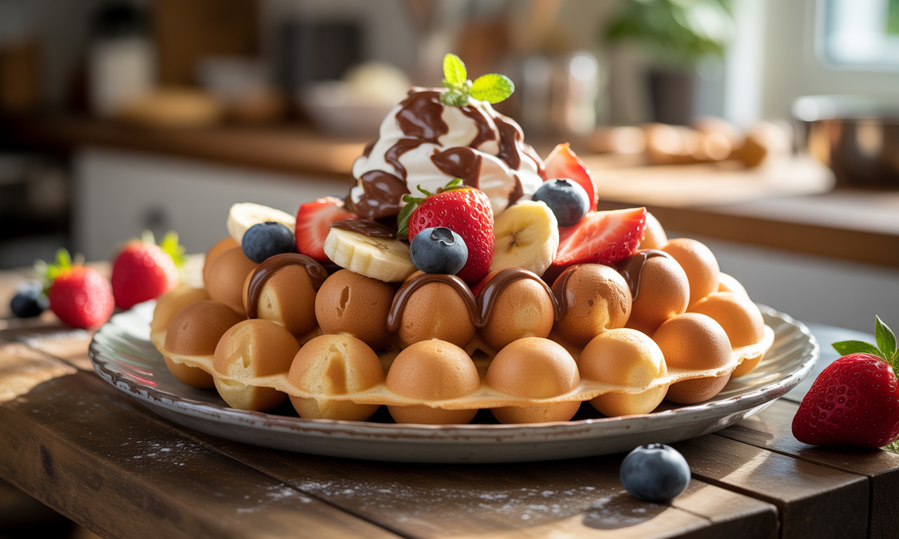 Découvrez les bubble waffles : une recette croustillante à maîtriser en 2024